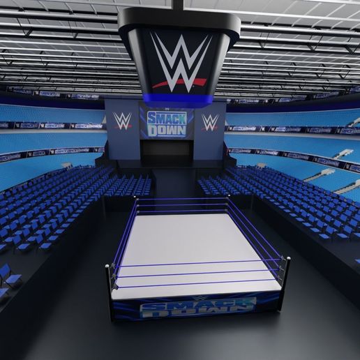 🤼 WWE SmackDown Arena・ STL File for 3D printing・Cults