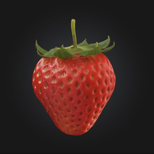 🍓 Strawberry Fruit Design | Stl,Obj,Glb,Fbx・ STL File for 3D printing・Cults