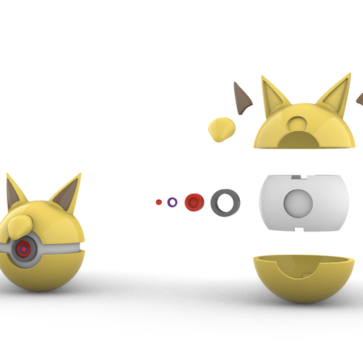 🐉 Pokeball 97 Hypno・ STL File for 3D printing・Cults