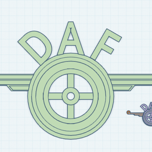🛞 DAF logo Wheel and Spring・Free STL File for 3D printing・Cults