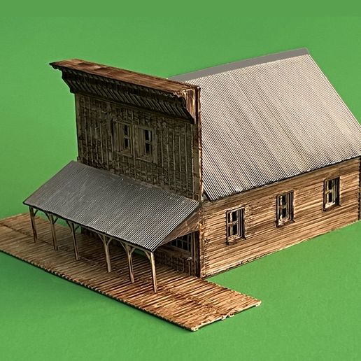 👴 OLD FRONTIER TOWN in HO SCALE・Free 3D File for ・Cults