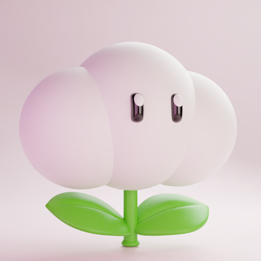 ☁️ Cloud Flower (Mario)・ 3D File for 3D printing・Cults