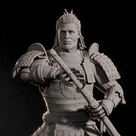 🗡️ Yasuke Samurai Assassin`s Creed Shadows・ 3D File for 3D printing・Cults