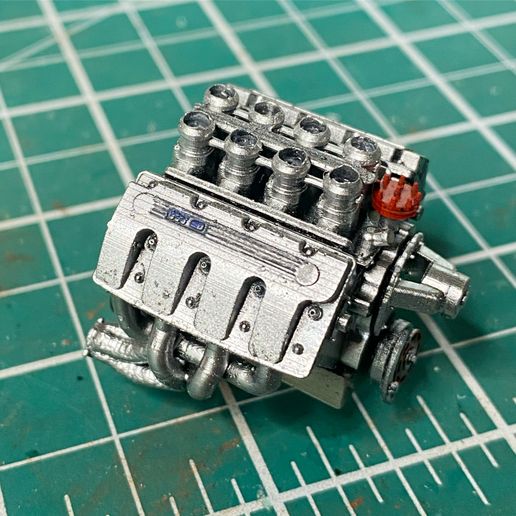3D printed Boss9 520ci Ford Big Block BBF John Kaase ITB Crate Engine ...