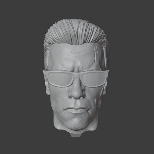STL file arnold schwarzenegger terminator head glasses 👓 ・3D print ...