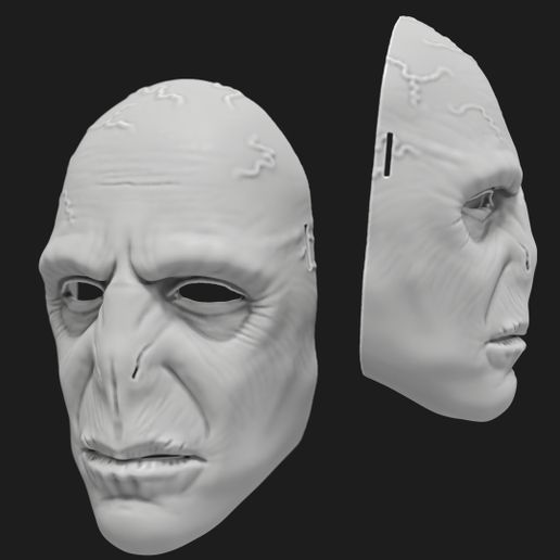 🎭 Voldemort Mask: A Dark Wizard's Iconic Look・ STL File for 3D printing ...