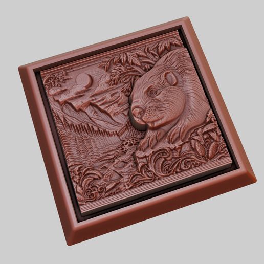 3D file Beaver Animal 3D Model for CNC Router Laser & 3D Printer 🦫 ・3D ...