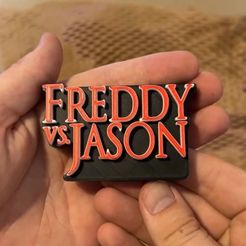 3D printer 3D MULTICOLOR LOGO/SIGN - Freddy vs. Jason • made with Bambu ...