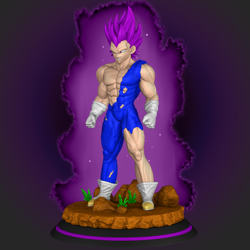 3D file Vegeta Ultra Ego - Dragon Ball Super 🐉 ・3D printing model to ...