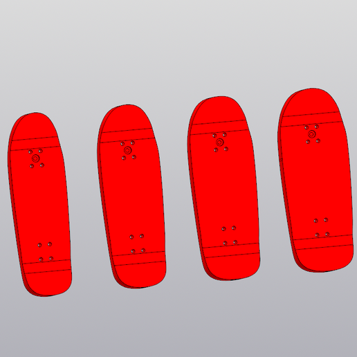 🛹 Shapes for low Fingerboard Mold・ archivo STL para Impresión 3D・Cults