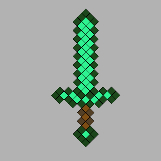STL file Minecraft Weapons and Tools 🔫 (3MF)・Template to download and ...