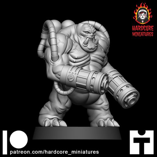 🚶 Fat Demon Walking・ 3D File for 3D printing・Cults