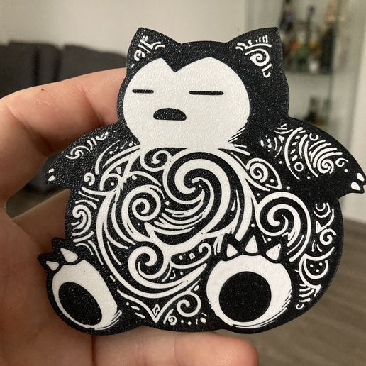 STL file Snorlax pokemon ornament 🐉 (3MF)・3D print design to download・Cults