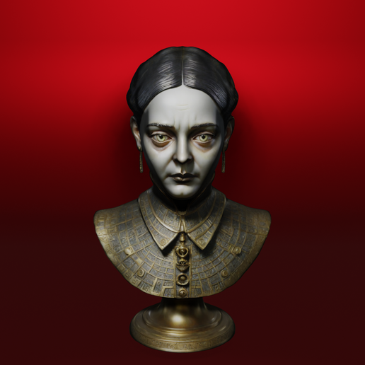 STL file Wednesday Addams (Merlina) (Wednesday) 🧛 ・3D print model to ...