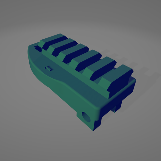 🧸 MP7 VFC STOCK PICATINNY ADAPTER・ STL File for 3D printing and CNC ...
