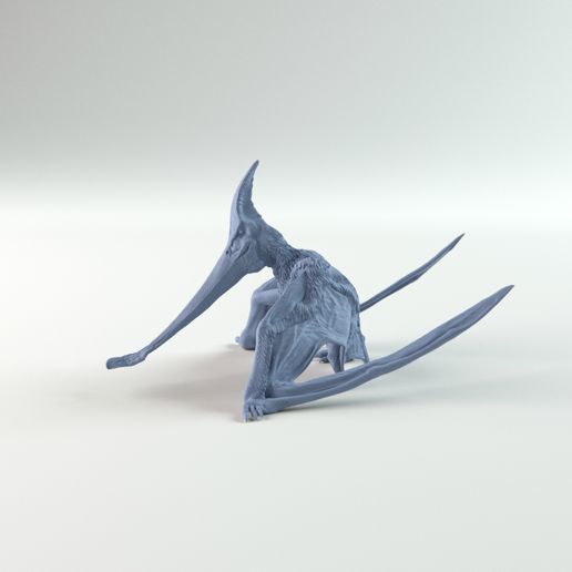 🐦 Pteranodon eating 1-35 scale pre-supported・ 3D File for ・Cults