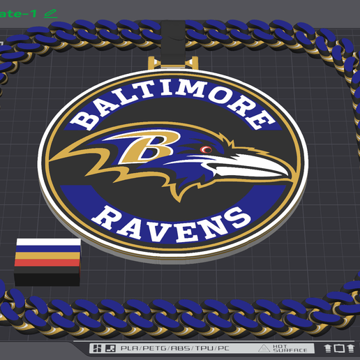 🇺🇸 USA NFL Team Neck Chain Collection American Football・ 3MF File for ...