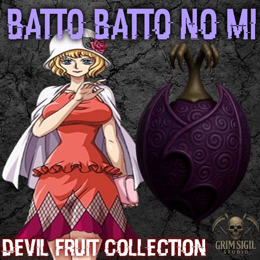 😈 Batto Batto no Mi – Devil Fruit 3D Model (STL + 3MF)・ 3D File for 3D ...