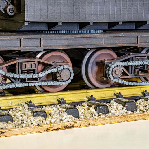 🏗️ Ely Thomas American Log Loader chain drive - G Scale・ STL File for ...
