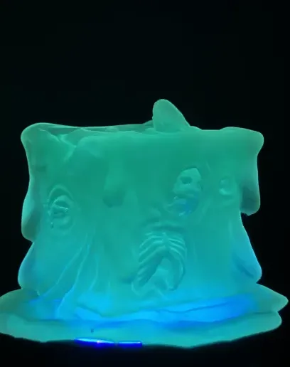 🆓 Gelatinous Cube・Impresión 3D con la impresora 3D Elegoo Mars 4 DLP・Cults