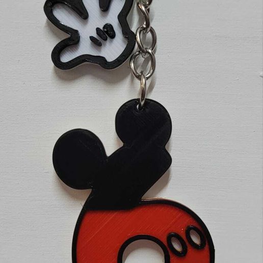 Archivo STL Mickey número 6 con manito 🐁 ・Objeto imprimible en 3D para ...
