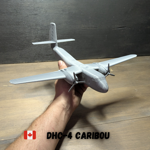 🇨🇦 De Havilland Canada DHC-4 Caribou - Cargo plane・ STL File for 3D ...