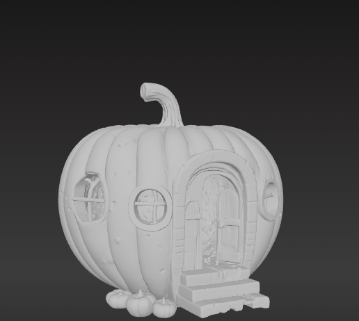 🎃 Surrealist Pumpkin House・Free STL File for 3D printing・Cults