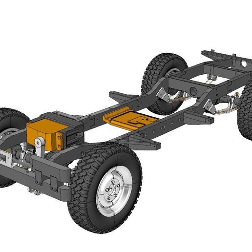 🧸 classsis RC leaf spring chassis 1:10 ideal for land rover series 3 ...