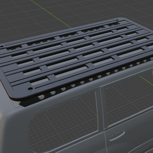 🦏 Rhino Roof Rack - Backbone mounts- Pioneer Tray 1/10 Scale・ STL File ...