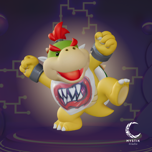 🐢 Bowser Jr. - 3D figurine of Bowser's son・ STL File for 3D printing・Cults