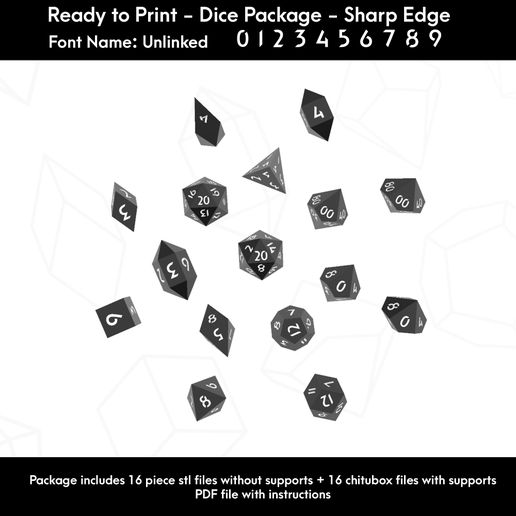 🎲 Dice Masters – Ready to Print - 16 Piece Set – Presupported STL Files ...