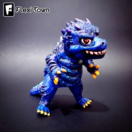 👌 Flexi Godzilla, Articulated fidget figure, 3mf included・ STL File for ...