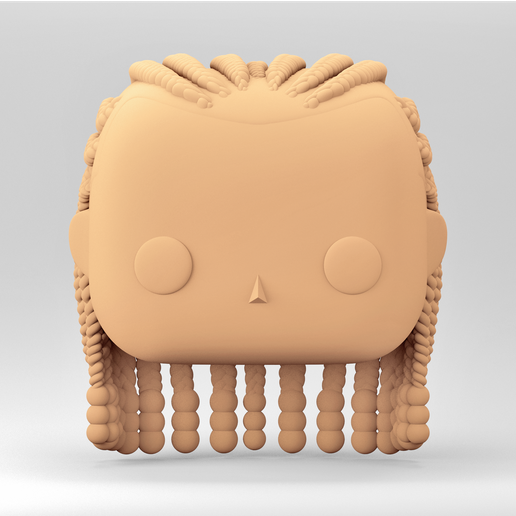 arquivo STL A male head in a Funko POP style. Men's Stitch Braids. MH ...