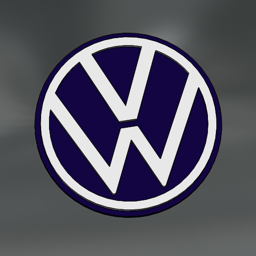 🆕 New VW ID VOLKSWAGEN 2020 Logo・Free STL File for 3D printing・Cults