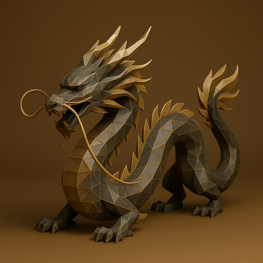 🐉 CF Japanese Dragon・Free STL File for 3D printing・Cults