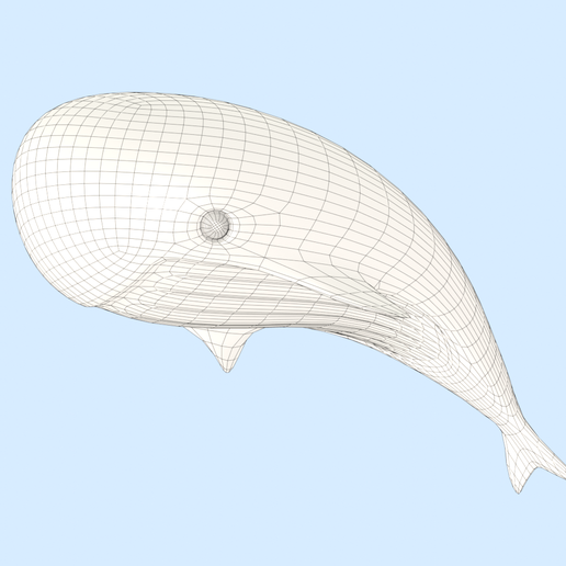 3D file Whale Low-poly 3D Model 🐳 ・Model to download and 3D print・Cults