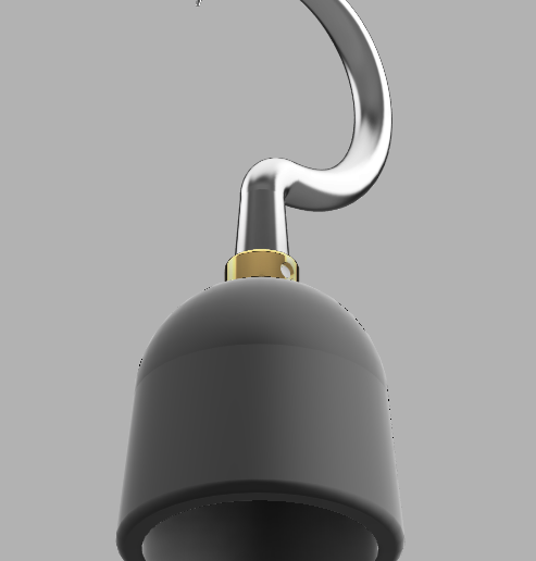STL file Pirate Hook 🏴‍☠️ ・Template to download and 3D print・Cults