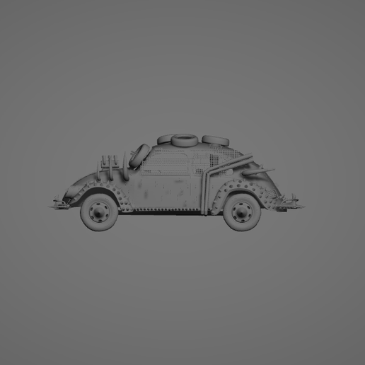🚗 VW Apocalyptic Car – 3D Printable Post-Apocalyptic Survival Vehicle ...