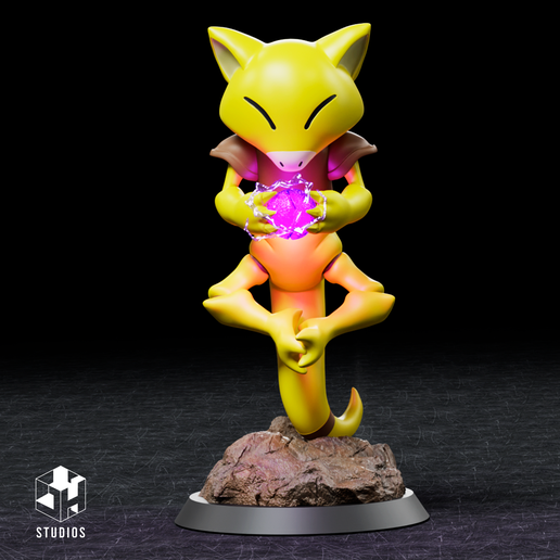 🐉 Pokemon Abra Personalizado・ STL File for 3D printing・Cults