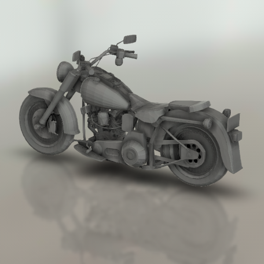 🏍️ Harley Davidson FLSTF Fat Boy.・ 3D File for 3D printing・Cults