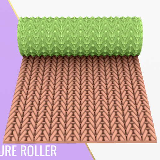 📁 Texture Roller Polymer TISSUE* Solid-Hollow/ Digital STL File* File ...