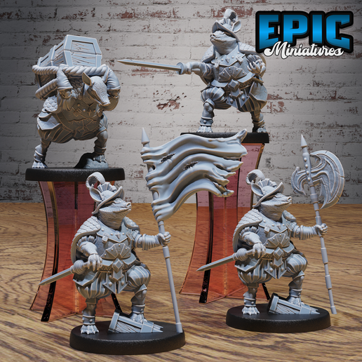 3D file Armadillo Conquistador Set ‧ DnD Miniature ‧ Tabletop ...