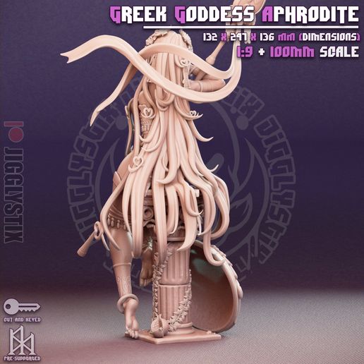 🏛️ Greek Goddess Aphrodite・ 3D File for 3D printing・Cults