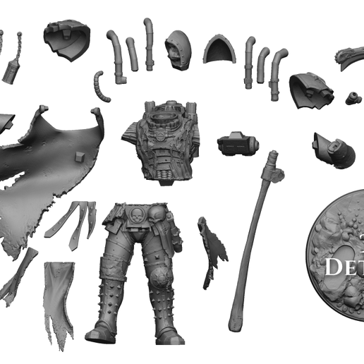 🎲 nurgle champion・ STL File for 3D printing・Cults