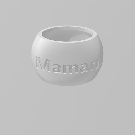 STL file [Napkin Ring] Maman 💍 ・3D print object to download・Cults