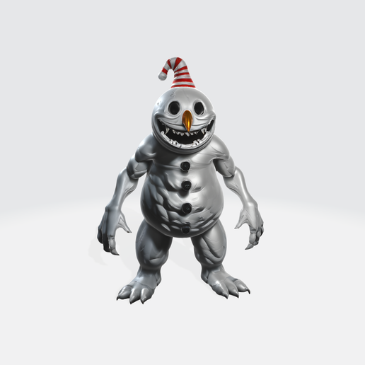 ☃️ A Creepy Snowman Character for Winter・ 3D File for 3D printing, CNC ...