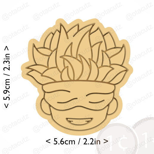 🍪 Satoru Gojo Cookie Cutter / JJK・ STL File for 3D printing・Cults