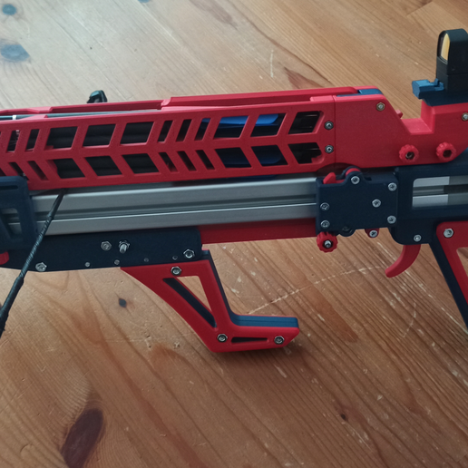 🔫 Predator x-bow (Repeating crossbow) prototype・Free STL File for ・Cults