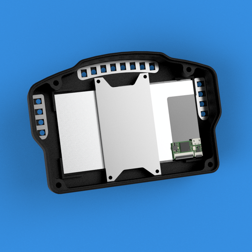 💨 Vocore LCD Dash 5" Sim Racing Cosworth LED Case Dashboard Display ...