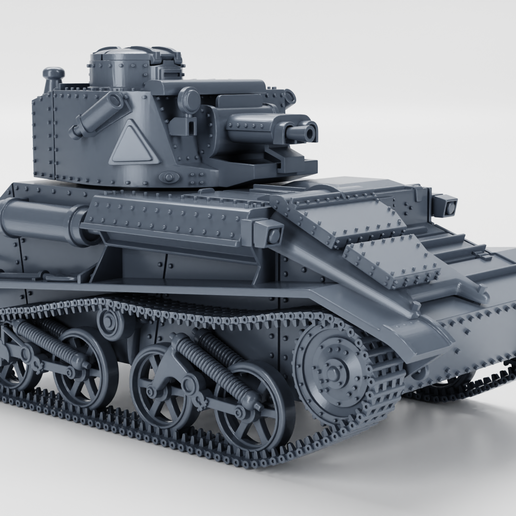 🪖 Vickers Light Tank Mk.VI (UK, WW2)・ 3D File for 3D printing・Cults